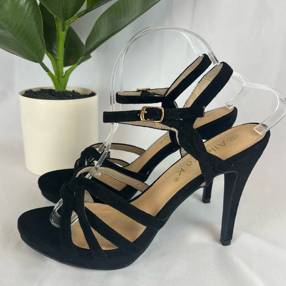 Allegra K | Shoes | Allegra K Womens Elegant Strappy Faux Suede ...